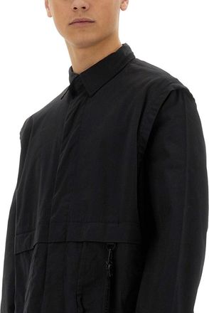 Alpha Industries Utility Cotton-Nylon Blend Overshirt - Black