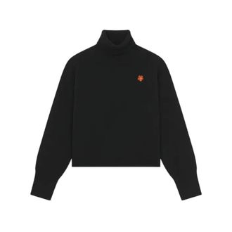 Kenzo Crest Logo Pullover - - Knitwear - Damen - Schwarzk - L