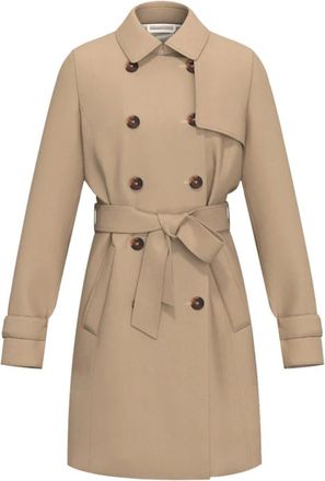 Marella Femme, Manteaux, Beige, Taille: 46 FR Emme Trench Coat