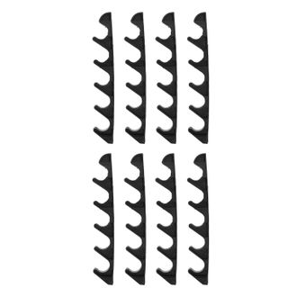 Cabilock 8 St&uuml;ck Teiliges Outdoor Recliner R&uuml;ckenclip Verstellbarer Kunststoff R&uuml;ckenteiljustierer Wetterfest f&uuml;r Garten Liegestuhl Terrasse Schwarz