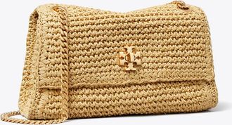 Tory Burch Damen Mini Kira Turnlock Woven Shoulder Bag
