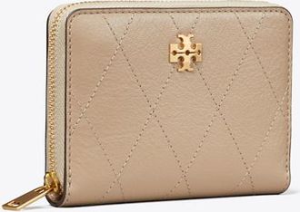 Tory Burch Damen Kleine gesteppte Charlie Geldb&ouml;rse mit umlaufendem Rei&szlig;verschluss