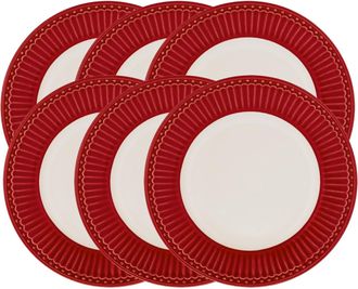 Green Gate Alice Brotteller red 17,5cm Set6