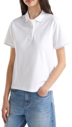 Benetton Herren Polo 3f9hd300r Polohemd, Weiß, X-Small