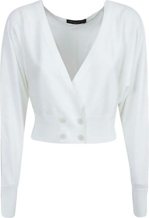 Fabiana Filippi haut crois&eacute; &agrave; boutonni&egrave;re crois&eacute;e - Blanc