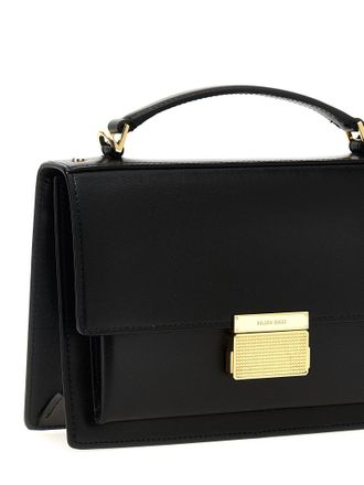 Golden Goose Palmellato Leather Top Handle Bag - Black
