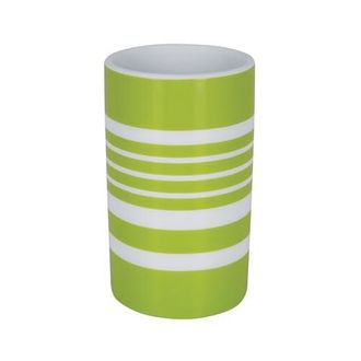 Spirella Tube Streifen Becher, grün