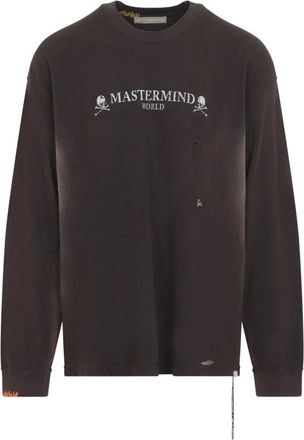 MASTERMIND WORLD OG Vintage Langarm-T-Shirt - - Tops - Herren - Braun - L