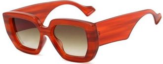 Generic Lunettes De Soleil Carrées À Monture Large For Hommes Et Femmes, Verres Polarisés For Lextérieur, La Conduite, Les Fêtes, Le Sport(Red)