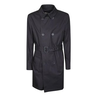 Herno Doppelreihiger Regenmantel - - Coats - Herren - Blau - XL