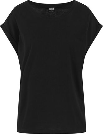 Urban Classics Ladies Extended Shoulder Tee Black, M