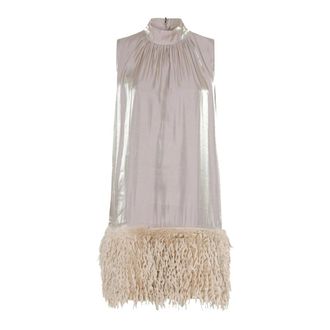 Bruuns Bazaar Raffiniertes Gold Sand Kleid - - Dresses - Damen - Beige - M