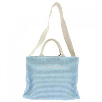 Marni Pre-owned East-West Cotton Nylon Tote Bag - - Pre-owned - Damen - Blau - ONE SIZE