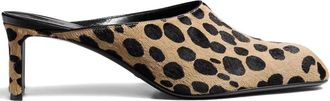 Khaite Gepunktete Colt Mules 100mm - Nude