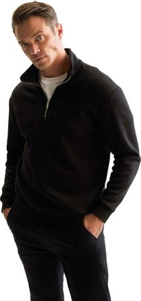 DeFacto Herren Sweatshirts - Bequeme Sweatshirt Herren Pullover Black M