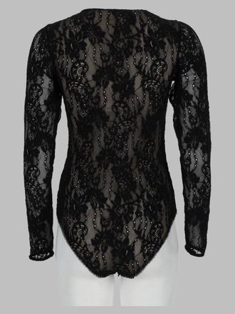 Zimmermann Floral Lace Bodysuit - Black