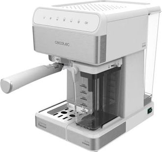 Cecotec Machine à café Semi-Automatique Power Instant-ccino 20 Touch Serie Blanc. 20 Bars de Pression, 1.4 L, 6 Fonctions, Chauffage par Thermoblock, Contrôle
