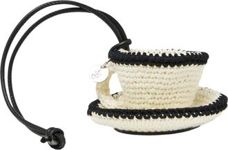 J.W.Anderson Femme, Accessoires, Blanc, Taille: ONE Size Teacup Keyring