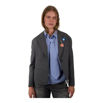 Dixie Herringbone-Blazer - - Jackets - Damen - Grau - XS