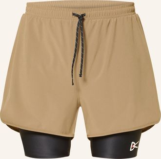 District Vision 2-In-1-Laufshorts braun