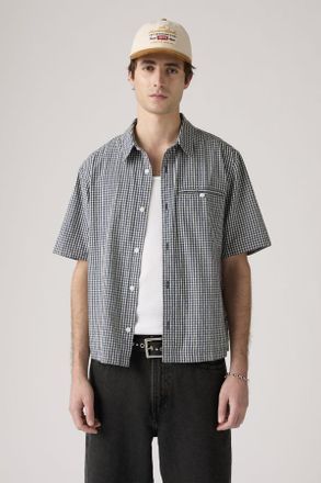 Levi's Chemise Manche Courte Crop Zandt - Homme - Bleu / Ian Dobby Plaid - XL
