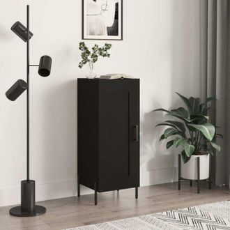 vidaXL Buffet Noir 34,5x34x90 cm Bois ding&eacute;nierie Vidaxl