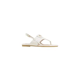 Liu Jo Femme, Chaussures, Blanc, Taille: 36 EU Sandales en cuir &agrave; bride cheville