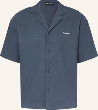 Pegador Pegador Resorthemd Troy Comfort Fit Mit Plissees blau