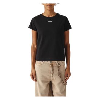 Pinko Pinko, Femme, Tops, Noir, Taille: 36 FR Basico T-shirt