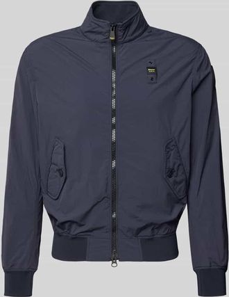 Blauer Jacke mit Pattentaschen Modell Alwin