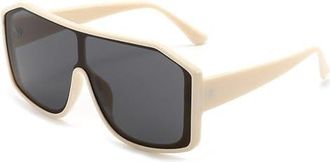 Generic Lunettes De Soleil Dext&eacute;rieur &Agrave; Monture Large For Hommes Et Femmes, For Les Vacances, D&eacute;placements, Le Sport(Beige)