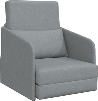 vidaXL Schlafsofa Hellgrau 65 x 80 x 83 cm Samt vidaXL