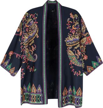 Etro Femme, Blouses et Chemises, Multicolore, Taille: 38 FR Kesa en twill de soie