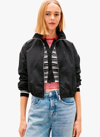 Tommy Hilfiger Veste courte droite zipp&eacute;e &agrave; liens