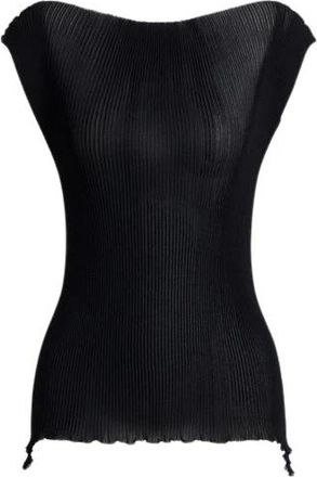 Alberta Ferretti Femme, Tops, Noir, Taille: 36 FR Haut sans Manches C&ocirc;tel&eacute;