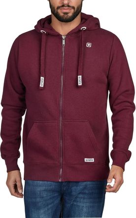 Riverso Sweatjacke Herren mit Kapuze Rei&szlig;verschluss Regular Fit RIVNoah Kapuzenjacke Hoodie Kapuzenpullover Rot 3XL, Gr&ouml;&szlig;e:3XL, Farbe:Port Red (15400)