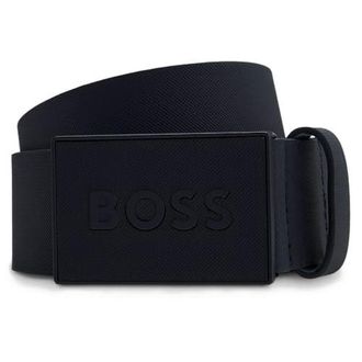 BOSS Ceinture pour homme, bleu fonc&eacute;, 90