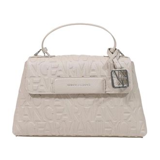 A|X Armani Exchange Sac &agrave; main avec poign&eacute;e sup&eacute;rieure - Femme - Sacs - Beige - Taille: ONE Size