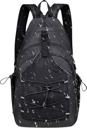 Generico Sac poitrine pour homme | Petit sac &agrave; dos de voyage pour femme | Sac &agrave; bandouli&egrave;re organisateur styl&eacute; pour activit&eacute;s sportives, escalade, gymnastique,