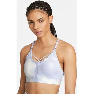 Nike Damen Top W NK INDY ICNSLSH STRPY SKY