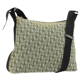 Dior Pre-owned Vintage Trotter Canvas Schultertasche - - Pre-owned - Damen - Gr&uuml;n - ONE SIZE