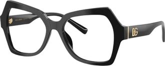Dolce & Gabbana Femme, Accessoires, Noir, Taille: 54 MM Optical Frame