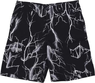 Phobia Archive Homme, Shorts, Multicolore, Taille: S All Over Lightning Cargo Shorts