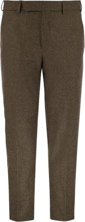 Pantaloni Torino Homme, Pantalons, Brun, Taille: M Pantalon en flanelle de laine et soie