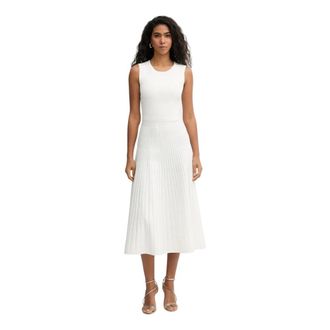 H&eacute;rve L&eacute;ger Robe Cassia - Femme - Robes - Blanc - Taille: 42 FR