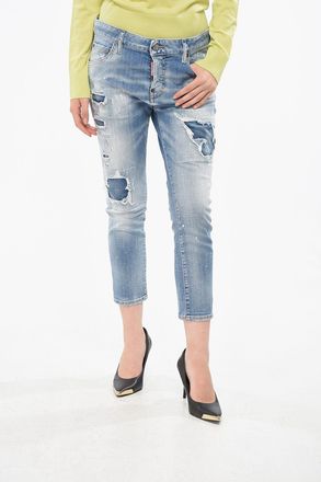 Dsquared2 Distressed Crop Jeans COOL GIRL 15cm Dsquared2