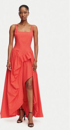 Rinascimento Rinascimento Coctailkleid CFC0129159003 Hellrot Regular Fit