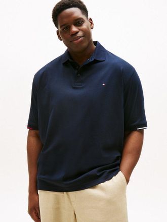 Tommy Hilfiger Big & Tall Poloshirt BT-INTERLOCK FLAGCUFF SLIM FIT-B Gro&szlig;e Gr&ouml;&szlig;en