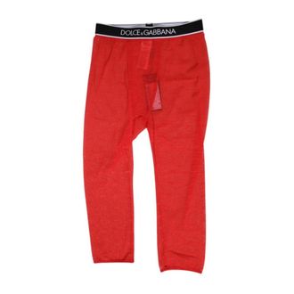 Dolce & Gabbana Rote Spitze Midi Hose Unterw&auml;sche - - Underwear - Damen - Rot - S