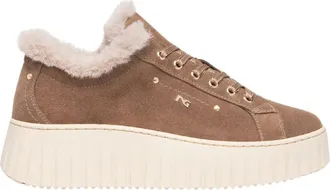 Nero Giardini Baskets en Daim - Femme - Chaussures - Beige - Taille: 39 EU